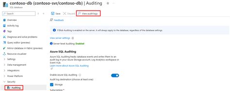 使用审计功能来分析审计日志和报告 azure sql database and azure synapse analytics