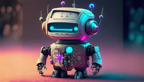 Premium Photo Robot Tiny Artifical Intelegent Cyber Punk Cute Premium Photo Robot Tiny Artifical Intelegent Cyber Punk Cute