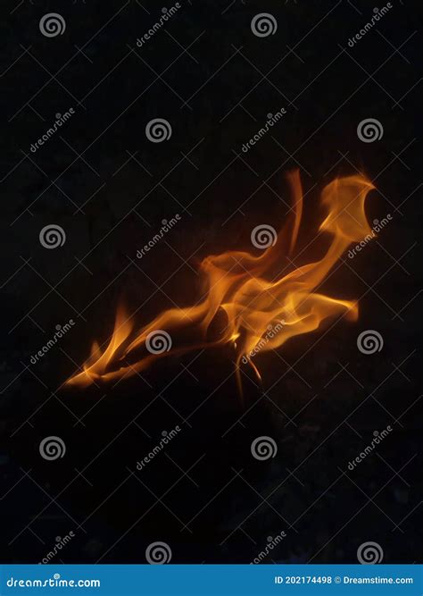 Naked Burning Fire Flame Stock Photo Image Of Painting