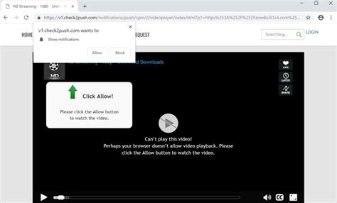 Remove Click The Allow Button To Watch The Video Pop Up Scam