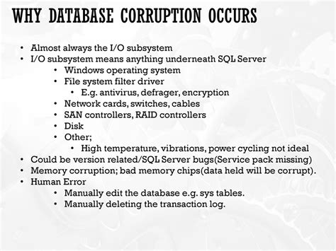 Database Corruption By Stephen Muliokela Ppt Download