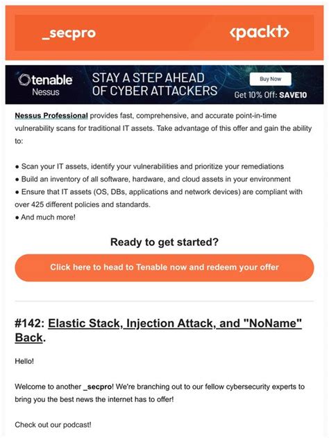 Packt 142 Elastic Stack Injection Attack And Noname Back Milled
