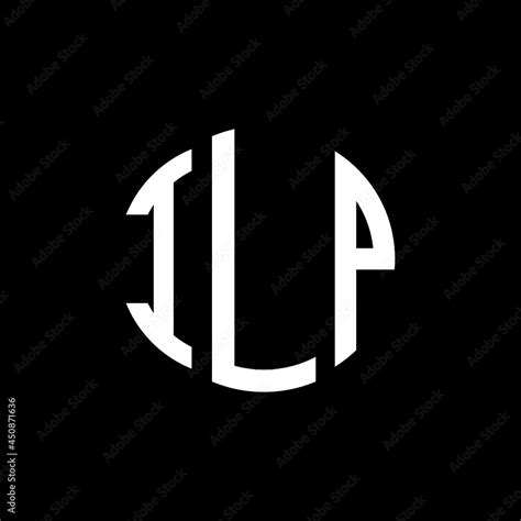Ilp Letter Logo Design Ilp Modern Letter Logo With Black Background