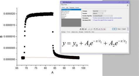 请教 Origin进行双指数拟合问题 第 2 页 计算模拟 小木虫 学术 科研 互动社区