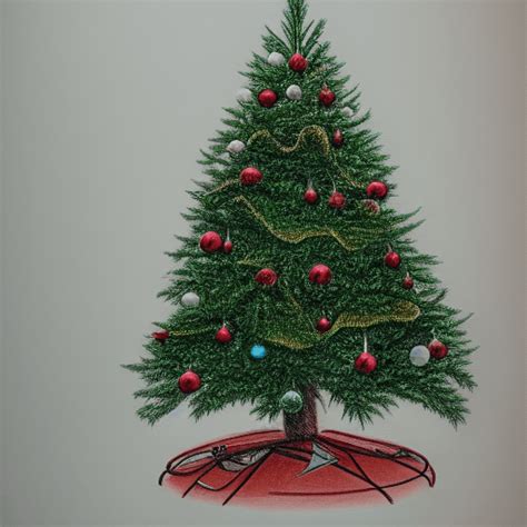 How To Draw A Realistic Christmas Tree