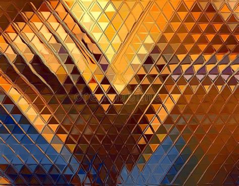 Futuristic Metallic Geometric Patterns Abstract Chrome Grid Design With Sharp Reflective