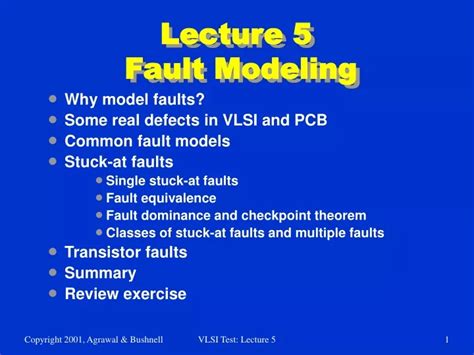 PPT Fault Models In VLSI And PCB Testing PowerPoint Presentation Free Download ID