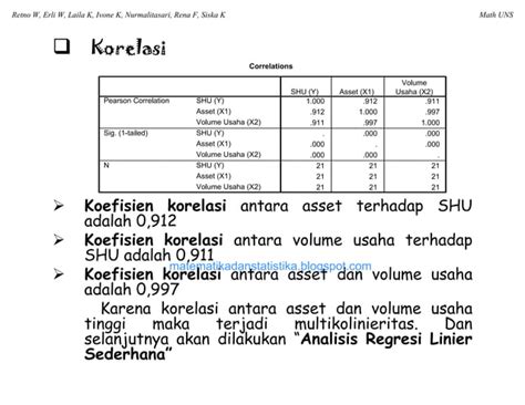 Metode Statistika Penerapan Regresi | PDF