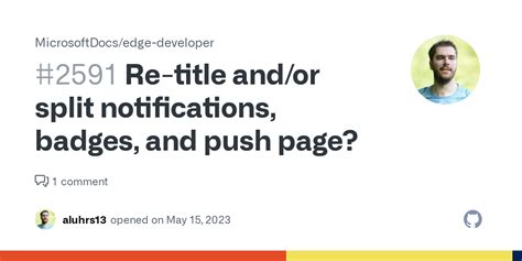 Re Title And Or Split Notifications Badges And Push Page · Issue