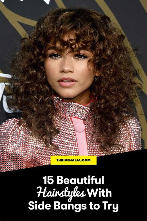 15 Beautiful Hairstyles With Side Bangs To Try Thrivenaija