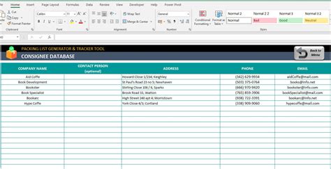 Excel Packing Slip Generator And Tracker Spreadsheet Invoicing Customer Supplier