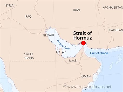 Strait Of Hormuz Map By