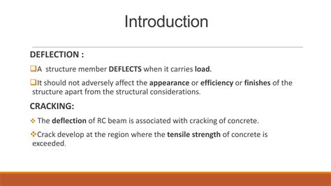Deflection And Cracking Of Rc Structurelimit State Method Pptx