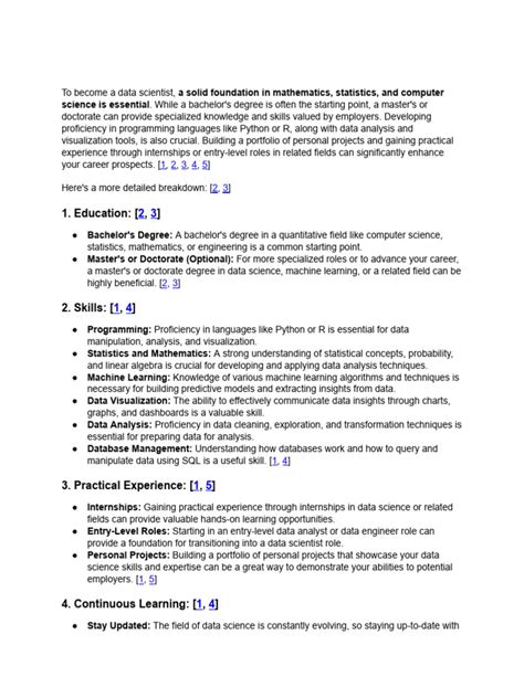 How To Become Data Scientist Pdf Data Science Statistics