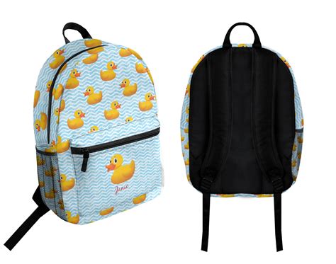 Custom Rubber Duckie Student Backpack Personalized Youcustomizeit