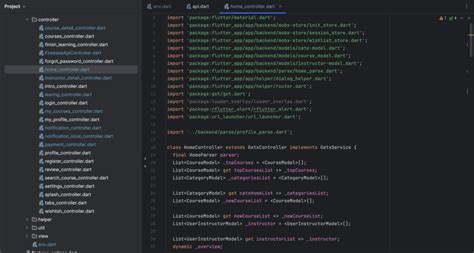 file structure flutter app thimpress docs