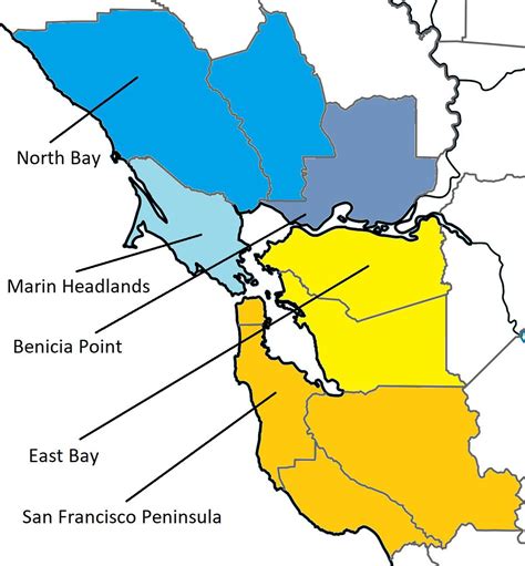 Northern San Francisco Bay Area Downtown Sf North Beach Included In
