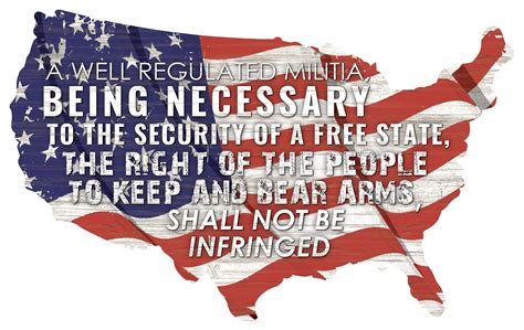 2nd Amendment Usa Flag Cutout Fan Creations Ga