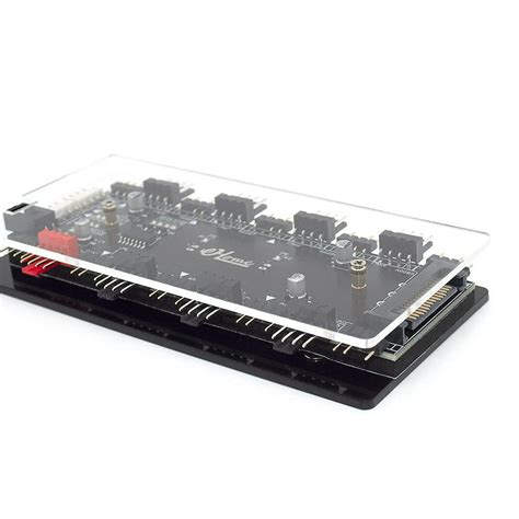 Bộ Hub Chuyển Đổi LED 5V ARGB 12V RGB Kết Hợp 4Pin PWM 8 Cổng Fan Hub Converter 12V RGB Về 5V