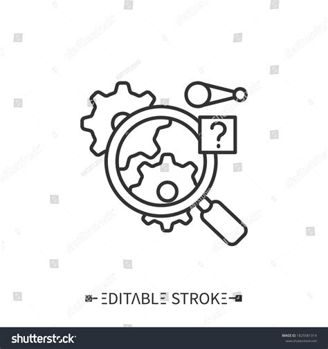 Fixing A Defect Line Icon Stock Vectors Images Vector Art Shutterstock
