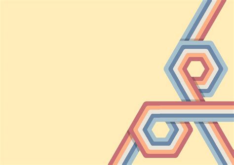 Simple Retro Background With Striped Design Element In Color Vector