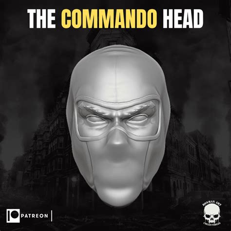 Commando Head 3d Printable File Donman Art