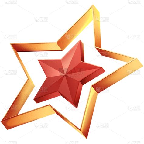 八一节81建军节五角星金属风贴纸