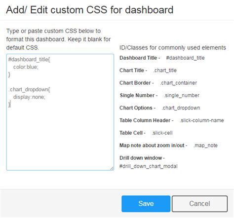 Custom CSS For Dashboard Ubiq