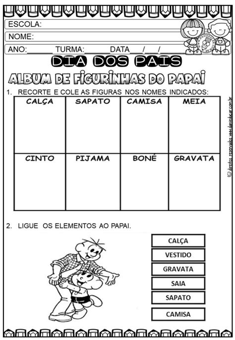Atividades Educativas Dia Dos Pais