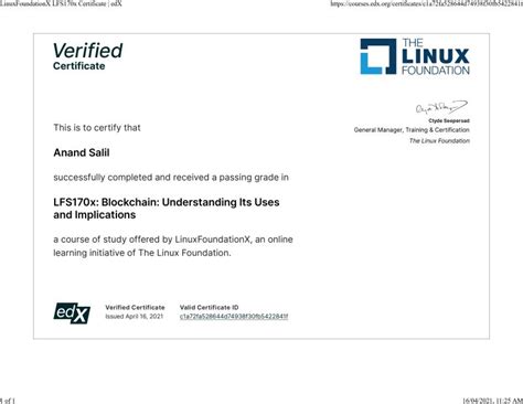 Anand Salil On Linkedin Completed A Certification Course From Edx And