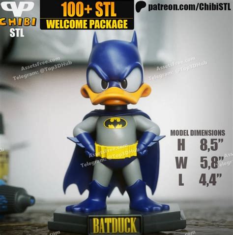 Bat Duck Chibi Free High Quality Models