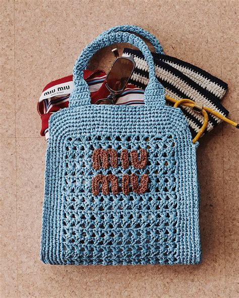 Summer In Style With Miu Mius Crochet Bags Purseblog