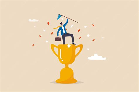 Premium Vector Victory Or Business Achievement Triumph Or Award