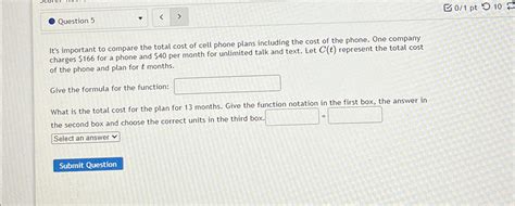 solved question 5it s important to compare the total cost of