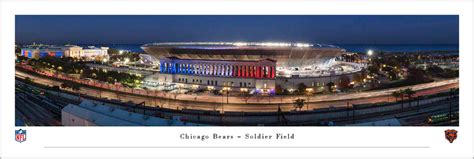Chicago Bears Exterior Soldier Field Panoramic Poster The Stadium
