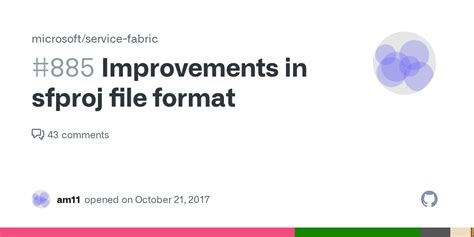 Improvements In Sfproj File Format · Issue 885 · Microsoftservice Fabric · Github