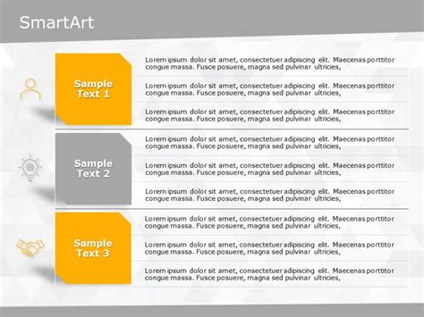 SmartArt List Architecture Layout 5 Steps SlideUpLift