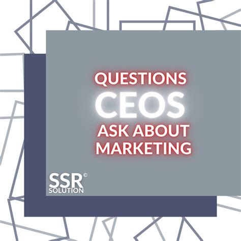 Questions Ceos Ask About Marketing Management
