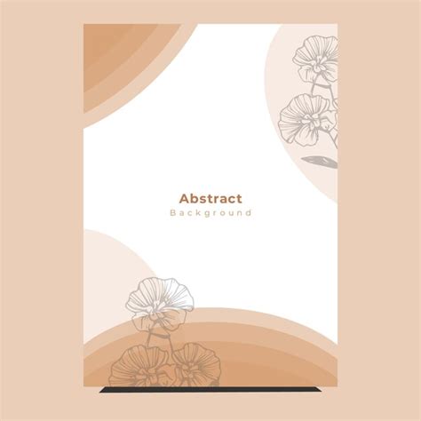 Premium Vector Abstract Shapes Cover Brochure Flyer Template Portrait
