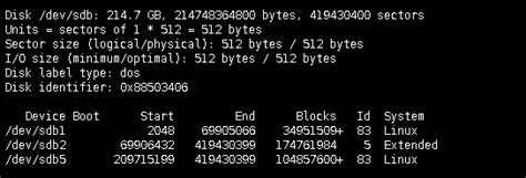 linux磁盘之分区类型id jinzi 博客园