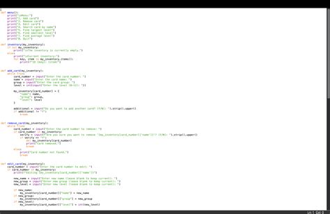 solved python programming assignment refactor inventory
