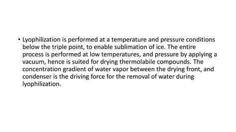 Medical Lab Biochemical Technique Lyophilization Pptx