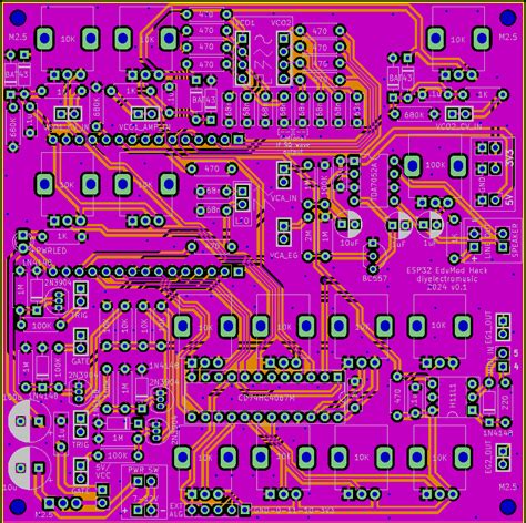 Esp32 Wroom Educational Modular Synth Thing Pcb Design Simple Diy Electronic Music Projects