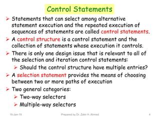 Ch Statement Level Control Structures Pdf