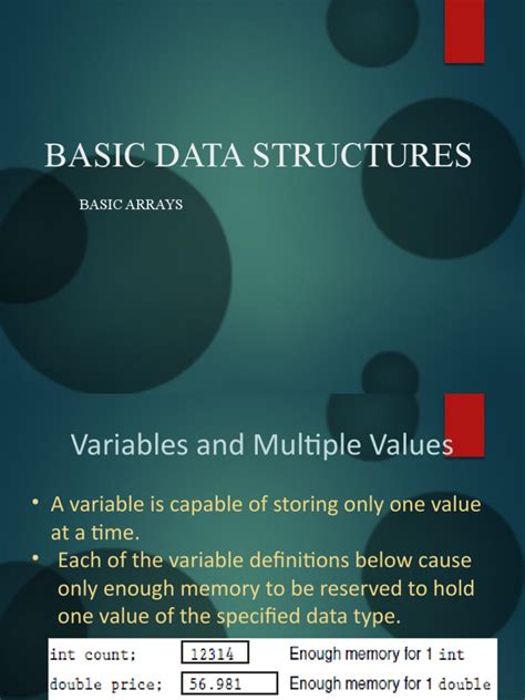 Ch4 Arrays Lec1 Pdf Array Data Type Data Type