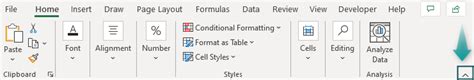 Ribbon In Excel Tabs Examples How To Hideunhidecustomize