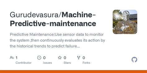Github Gurudevasura Machine Predictive Maintenance Predictive Maintenance Use Sensor Data To