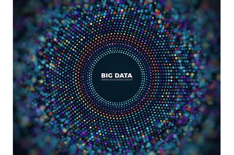 Big Data Information Vector Concept Abstract Futuristic Background Wi By Microvector