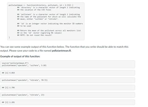 Solved R Programming Write A Function That S Meant To Chegg