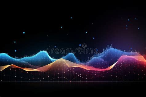 Digital Graphic Abstract Background For Technological Processes Neural Networks Digital Data